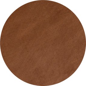 Ayyildiz, Kusový koberec Sky 5400 Brown kruh, 200x200 (průměr) kruh, hnědá, obývací pokoj