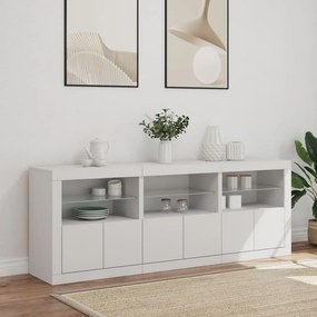 Příborník s LED osvětlením bílý 181,5 x 37 x 67 cm 3209002