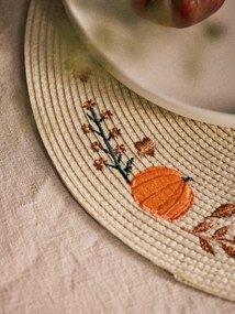 Sinsay - Propletená prostírka s motivem dýně - béžová