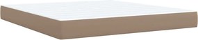 Box spring postel s matrací cappuccino 180 x 200 cm umělá kůže 3290735