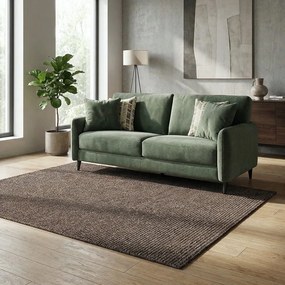 Tmavě hnědý pratelný koberec 80x150 cm Lumen Liso – Universal