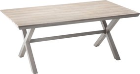 Zahradní stůl Alumio 180 cm hnědý/béžový