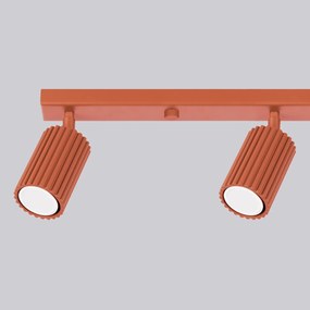 Sollux Lighting Stropní svítidlo KARBON 4L červený okr