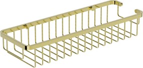 Mexen Uni-L, nástěnný koupelnový košík, zlatá lesklá, 70A8719-50