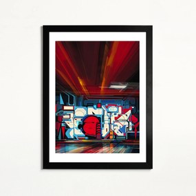 Jozef Spodniak | Panika71 Panika71 | Futurum Sancturum Rám: Dubový, Velikost: 30 x 20 cm