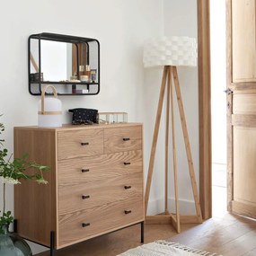 Bambusová stojací lampa - bílá, výška 150 cm
