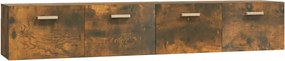 Nástěnné skříňky 2 ks kouřový dub 100 x 36,5 x 35 cm kompozit 3115665