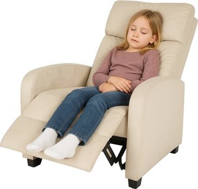 Relaxační křeslo René rozkládací béžové