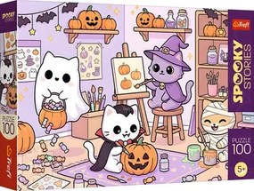 TREFL Puzzle Spooky Stories: Malá kouzelnická dílna / 100 dílků / od 5