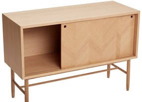 HÜBSCH Dřevěná komoda HERRINGBONE 100x70 cm 880915F