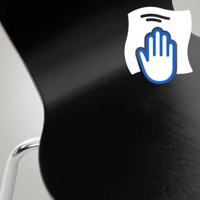 Sada 2 konferenčních židlí Calisto – černá