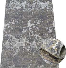BE Koberec Siesta 1150 BEIGE GREY - šedý obdélníkový Rozměr: 50x80 cm