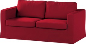 Potah na pohovku IKEA  Karlstad 2-místná , nerozkládací, dlouhý barva červená látka pletený vzor