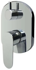 Mereo, Sprchová podomítková baterie s přepínačem, Viana, Mbox, oválný kryt, hrom CBE60106B