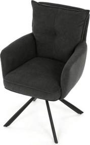 Jídelní židle HC-X1128 GREY2, manšestrová látka, šedá (60 x 67) cm