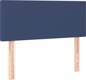 Box spring postel s matrací modrá 120x200 cm textil 3139887