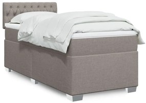 Box spring postel s matrací taupe 80x200 cm textil 3288026