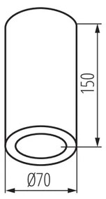 Kanlux 36642 - Koupelnové bodové svítidlo AQILO 1xE14/10W/230V IP65 černá