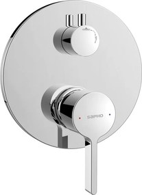 Sapho ICONIC podomítková sprchová baterie 2 výstupy chrom AF042