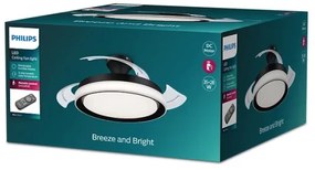 Philips-LED Stropní svítidlo s ventilátorem LED/35W/230V 5500/4000/2700K+DO čern