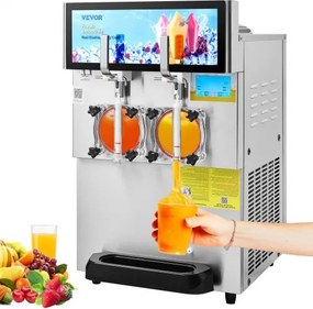 8 l Double Bowl Komerční Slushy Stroj Margarita Smoothie Mražený nápoj