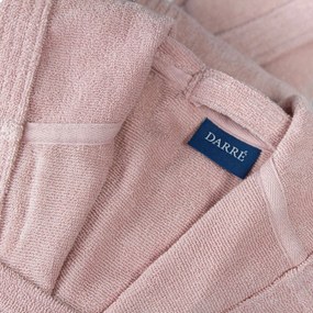 Bavlněný froté župan Comfort starorůžový Velikost: L-XL