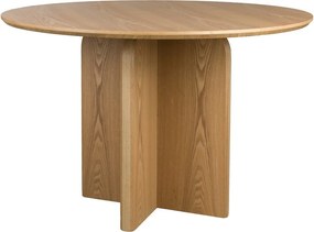 Kulatý jídelní stůl v dekoru dubu ø 120 cm Laurent – White Label