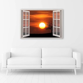 Gario Obraz na plátně Okno - západ slunce Rozměry: 60 x 40 cm