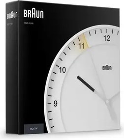 Braun BC17 bílá / Nástěnné hodiny / Analogové / DCF (Rádiem řízené) /