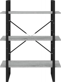 Knihovna s 5 policemi šedá sonoma 80x30x175 cm kompozitní dřevo 3114017