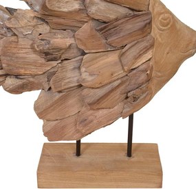 Socha ryby Teak 40x12x57 cm 244565