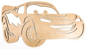Dřevěná dekorace Blesk McQueen (62 x 34 cm) - Kvalitní samolepky.cz
