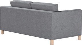 Potah na pohovku IKEA  Karlanda rozkládací, krátký barva šedá látka pletený vzor