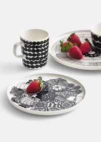 Marimekko Talíř Oiva Siirtolapuutarha 20cm bílý