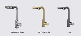 design kuchyňská baterie DOPORRO Turnix 2 - nerez ocel