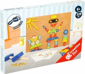 Small Foot Dřevěná kreativní zatloukací hra / od 6 let
