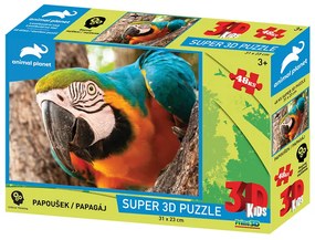 PRIME 3D PUZZLE - Papoušek 48 dílků
