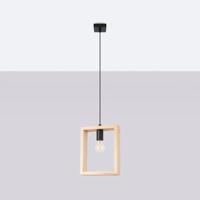 Sollux Lighting Závěsné svítidlo ARIES přírodní dřevo