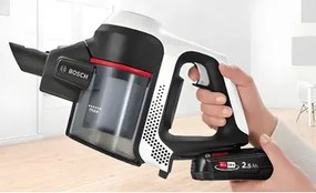 Bosch Serie 6 BKS611MTB bílá / Aku tyčový vysavač / 18V / 30 min provo
