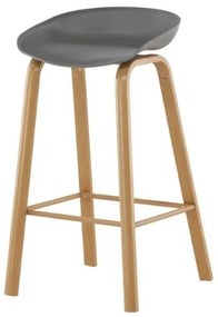 Decatur barová židle hnědo-šedá