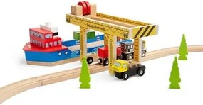 Bigjigs Rail Dřevěný Portálový jeřáb / od 3 let