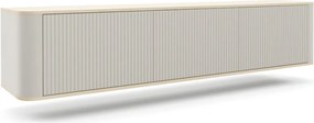 Závěsná TV skříňka Trenza Kašmír/Dub Vicenza 200 cm – moderní design a funkčnost