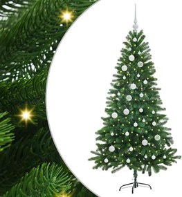 Vánoční stromeček s 150 LED diodami s stojanem Zelená 150 cm PE 3396321
