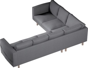 Potah na pohovku IKEA Norsborg rohová 5-místná barva šedá látka pletený vzor