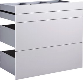 XXXLutz SADA ZÁSUVEK, světle šedá, 90,9/82/46,8 cm Hom`in - Šatní skříně - 0026470041KB