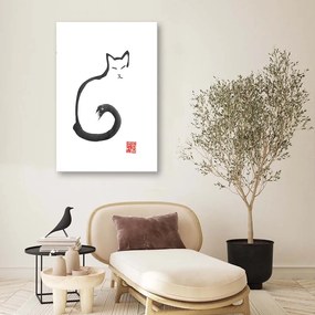 Gario Obraz na plátně Obrys kočky - Péchane Rozměry: 40 x 60 cm