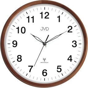 JVD Rádiem řízené dřevěné netikající tiché hodiny JVD NR24021.3