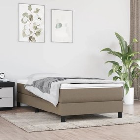 Rám postele s boxspringem taupe 90x200 cm textil 3120488