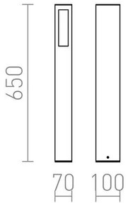 RED - Design Rendl - R10441 - Venkovní lampa TREEZA 1xE27/26W/230V IP54