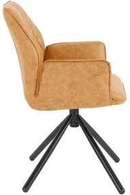 Danish style Jídelní židle Pabla (SET 2 ks), hořčicová